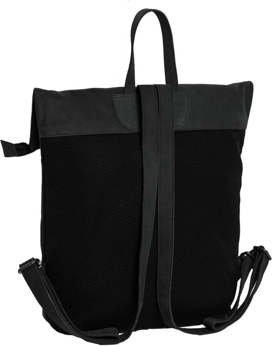 Daniel Ray Leather Rolltop Rugzak 15.6'' Arvada Zwart | bol.com
