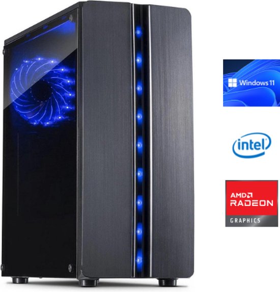 Computerpilot Basis Game PC - i3-12100F - AMD RX 550 - 8GB DDR4 - 512 ...