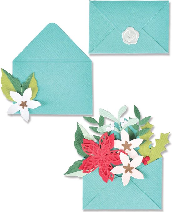 Sizzix Thinlits Die Set Festive Envelope | bol.com