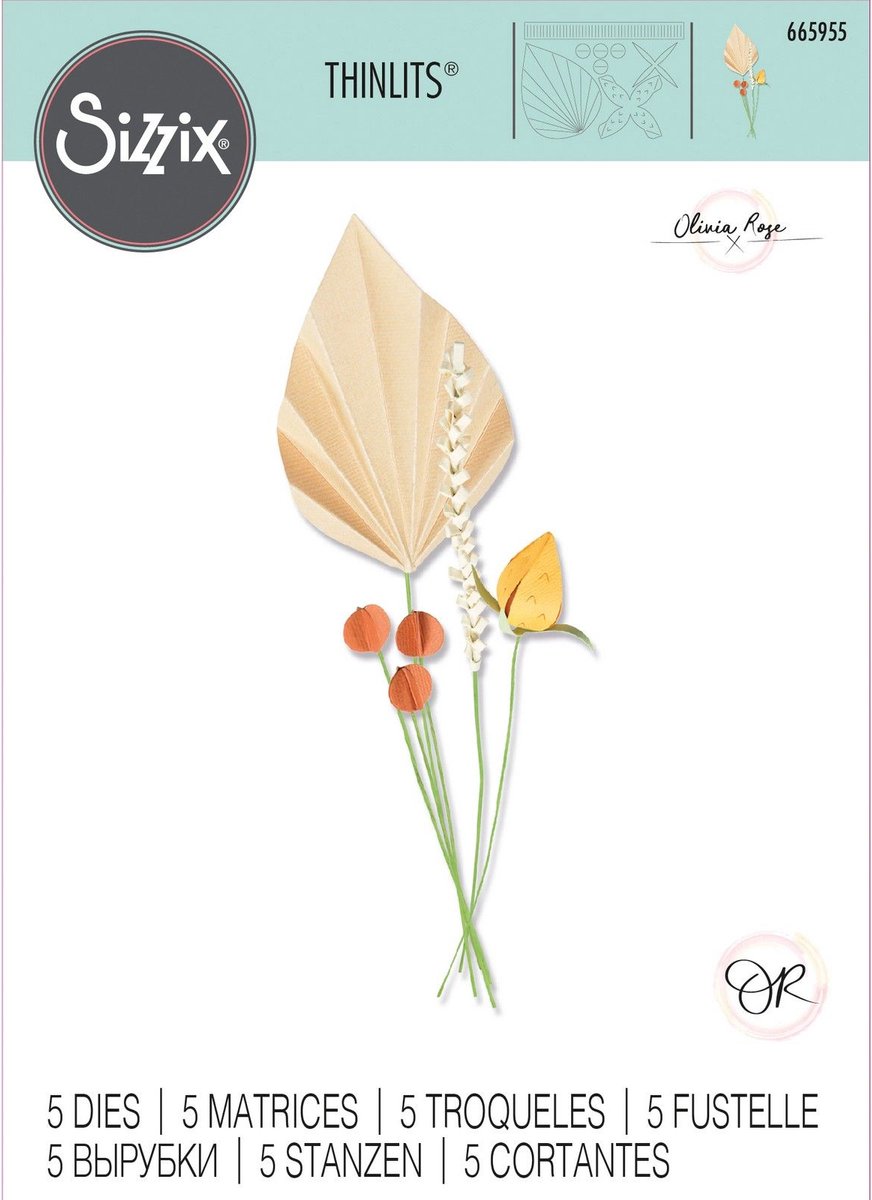 Sizzix Thinlits Die Set Ornamental Stems | bol.com