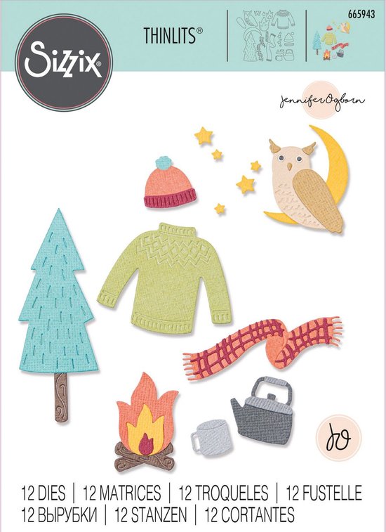 Sizzix Thinlits Die Set Cozy Woodland | bol.com