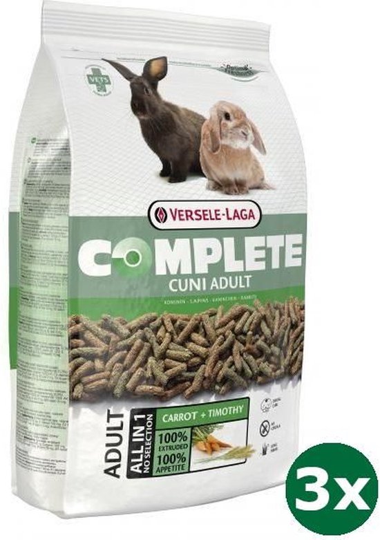 3x1,75 kg Versele-laga complete cuni konijn adult | bol.com
