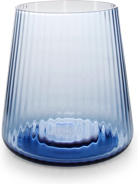 S|P Collection - Glas 43cl blauw - Linea - set/4 | bol