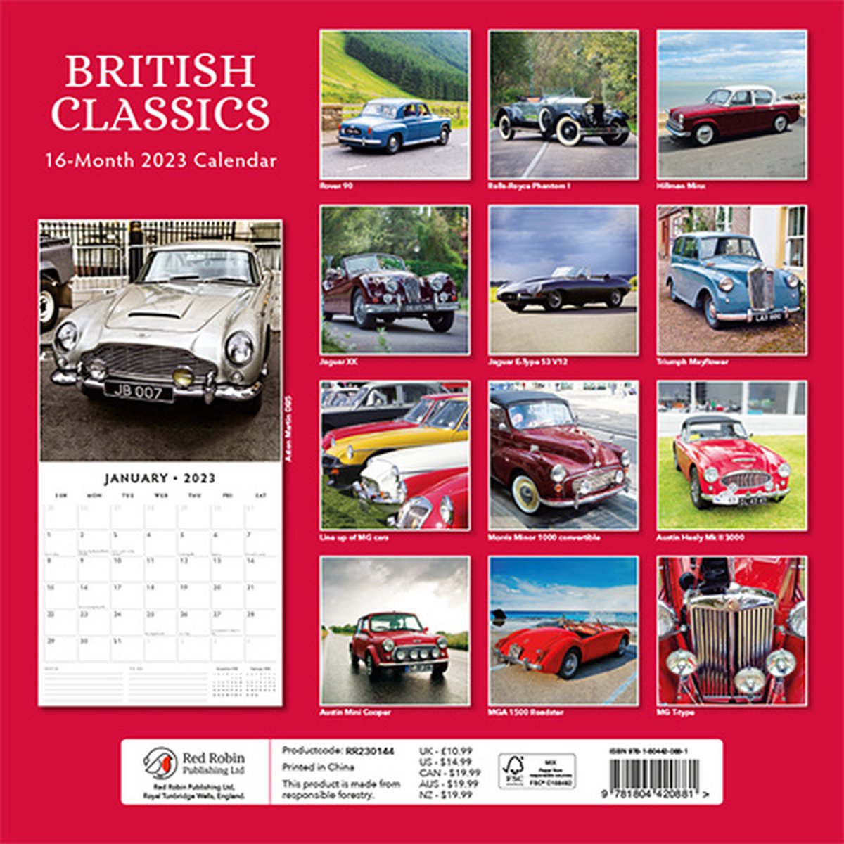 British Classics Kalender 2023 | bol