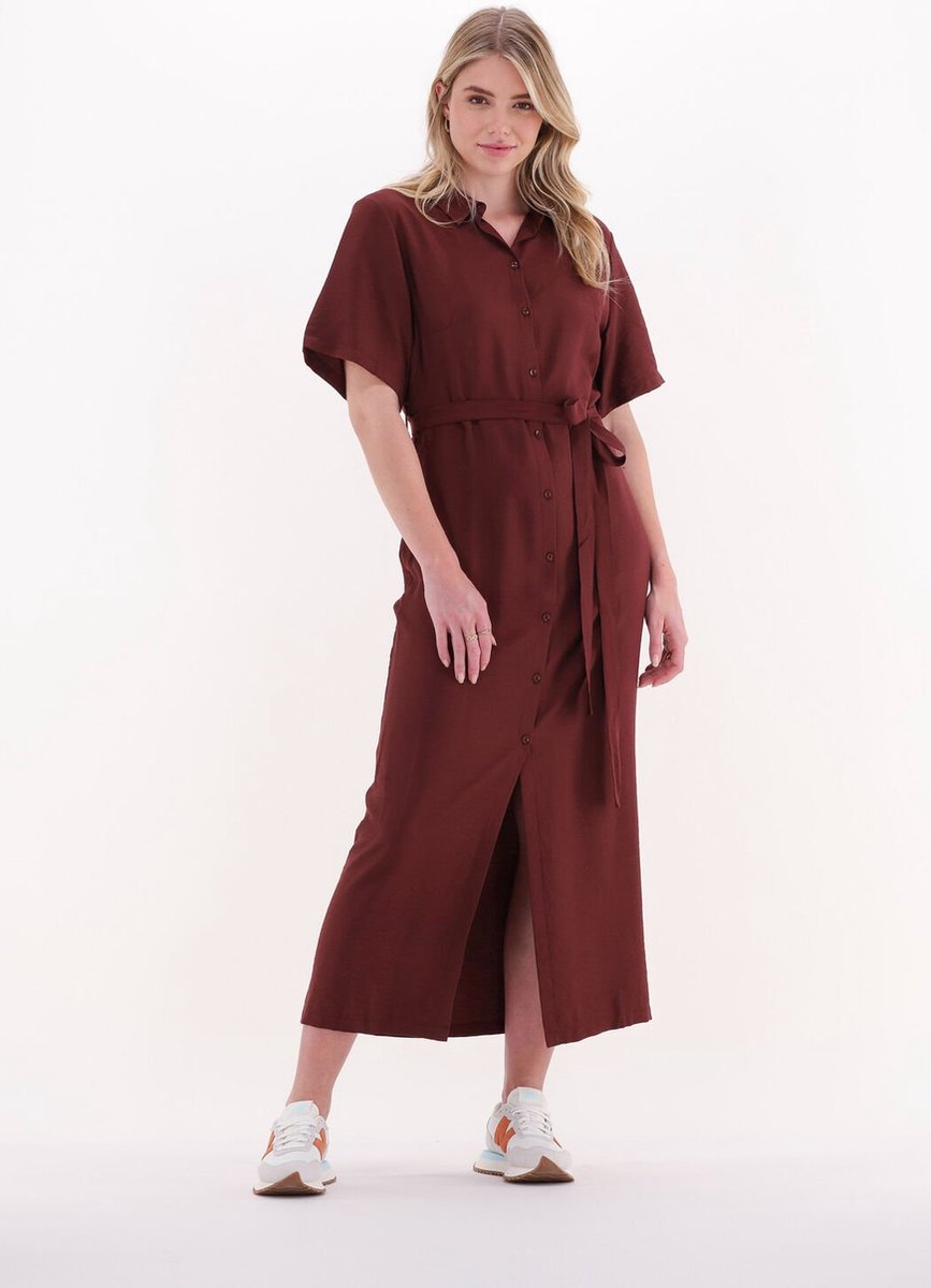 Another Label Sango Dress S/s Jurken - Roest | bol.com