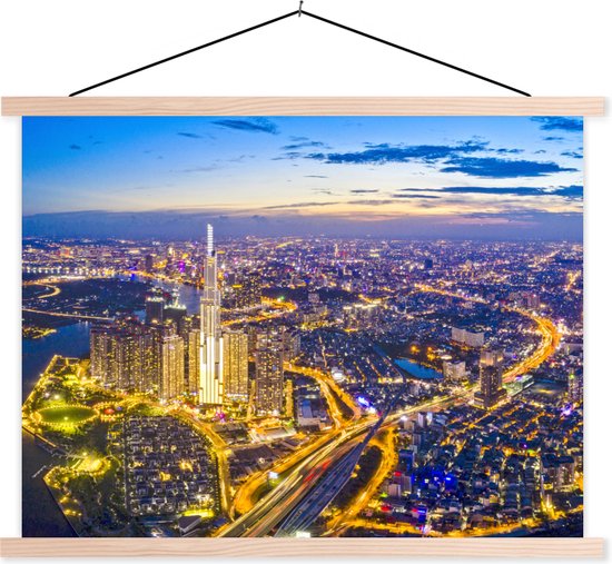 Landmark 81 in Vietnam at night school poster lattes plates vierges ...