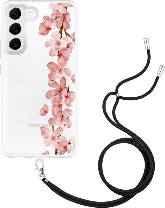 Hoesje met Koord Geschikt voor Samsung Galaxy S22+ Flower Branch | bol