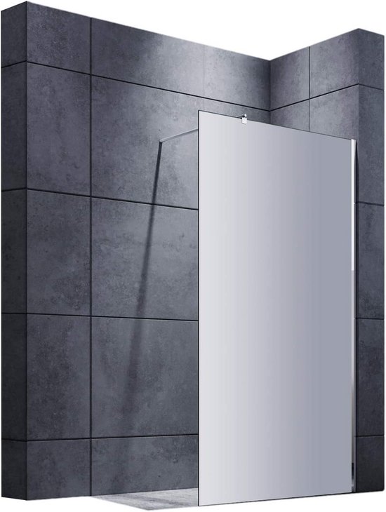 Inloopdouche Scherm 90x200 cm Volledig Mat Glas met Verstelbare ...