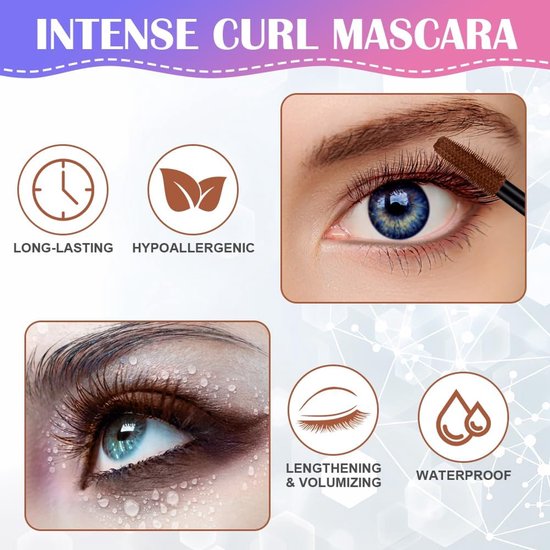 MAXFINE |Bruine Mascara | Verlengende Mascara | Waterproof mascara ...