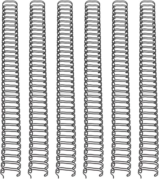 50Pcs Double Loop Wire Binding Spine Set - 180 Sheets Capacity - 3:1 ...