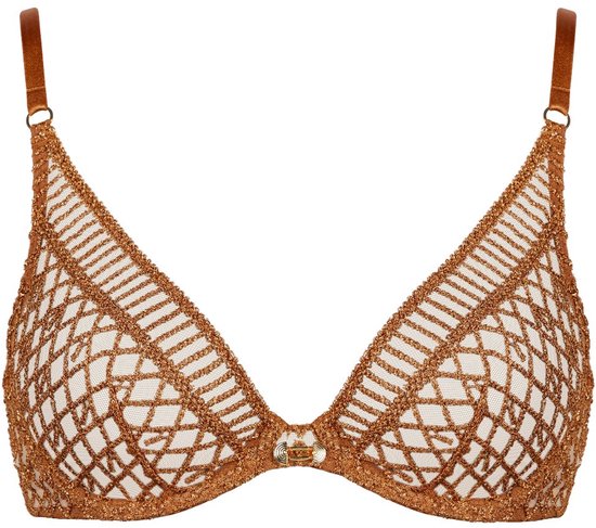 Aubade Stardust Dream Triangel Beugel Bh 4DF12 Gold - maat EU 80D / FR ...