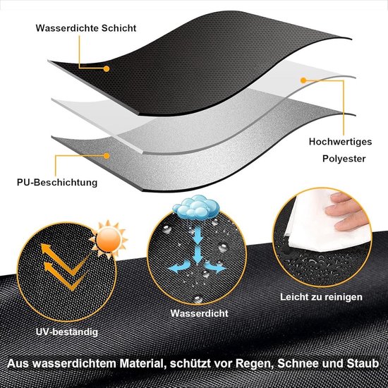 Waterdichte Beschermhoes voor Vierkante Terras- en Tuinmeubelen (Beige ...