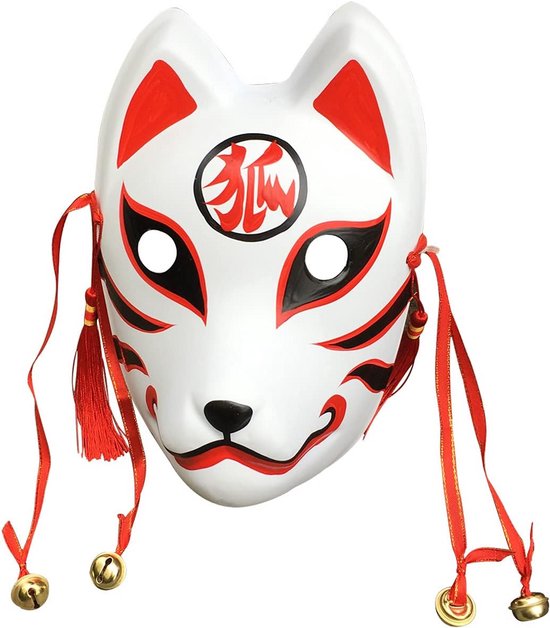 Kitsune Masker Japans Vos Cosplay Masker voor Feest, Carnaval en ...