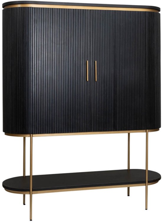 Rivello wandkast - 145 cm - zwart | bol
