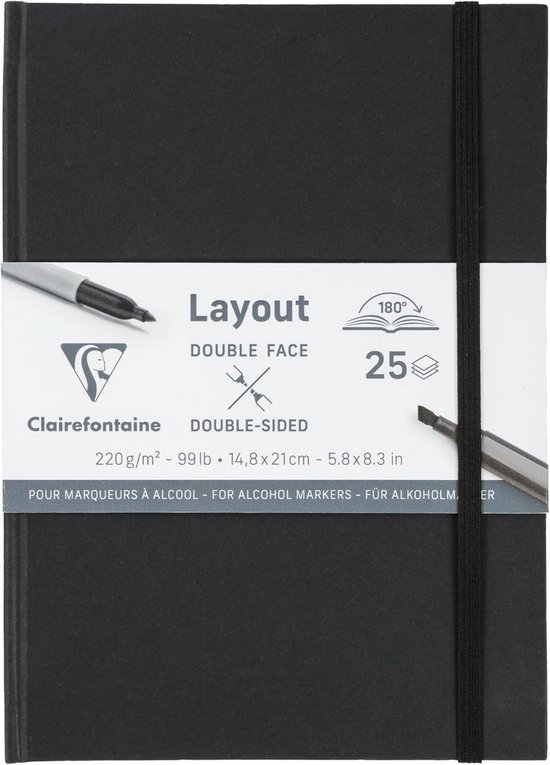 Schetsboek A5 Wit Papier 220g Dubbelzijdig Glad Blijft Niet Doorlekken ...