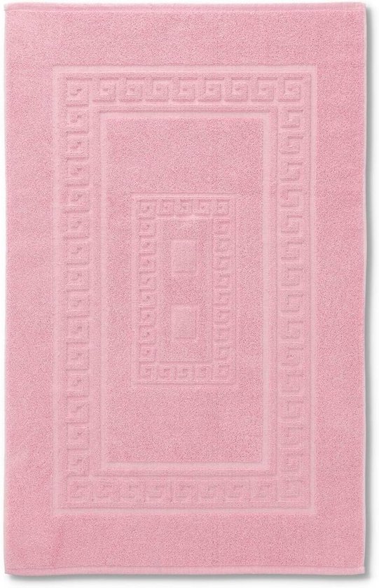 Grote Roze Badmat 60x120 cm - Absorberend Katoen Badkamerkleed | bol