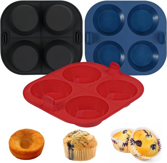 Stunq® Allecto plus - Muffinvorm siliconen airfryer 3 stuks voor ...