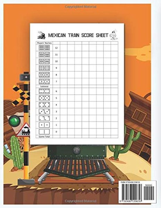 Mexican Train Spel Score Sheet - Score Pads pour Chicken Foot et ...