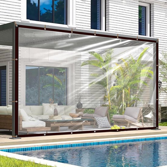 Veranda Zeil - Afdekzeil - Transparant Zeil - 2x1 m | bol