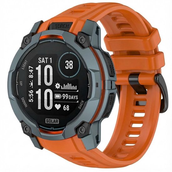 Siliconen bandje - geschikt voor Garmin Instinct 3 Amoled / Solar 45mm ...