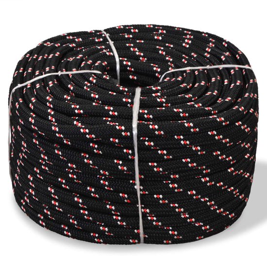 Boot touw 16 mm 50 m polypropyleen zwart | bol