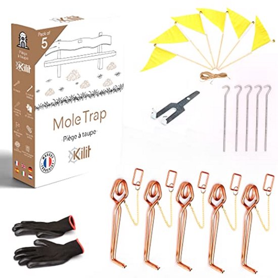 Natuurlijke Taupe Mollenval Set voor Tuinbeschermer | Eenvoudige en ...