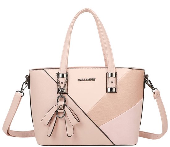 Gallantry, Geometrische knoop handtas voor dames, Roze | bol