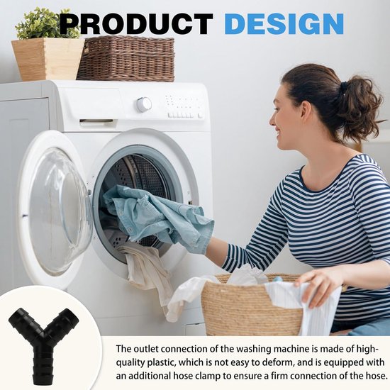 Diviseur Y 2-Voies pour Évacuation Machine à Laver et Lave-Vaisselle | bol