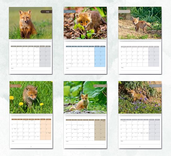 Wandkalender 2026 Maandkalender A4 Hangen met Ruimte voor Notities en ...