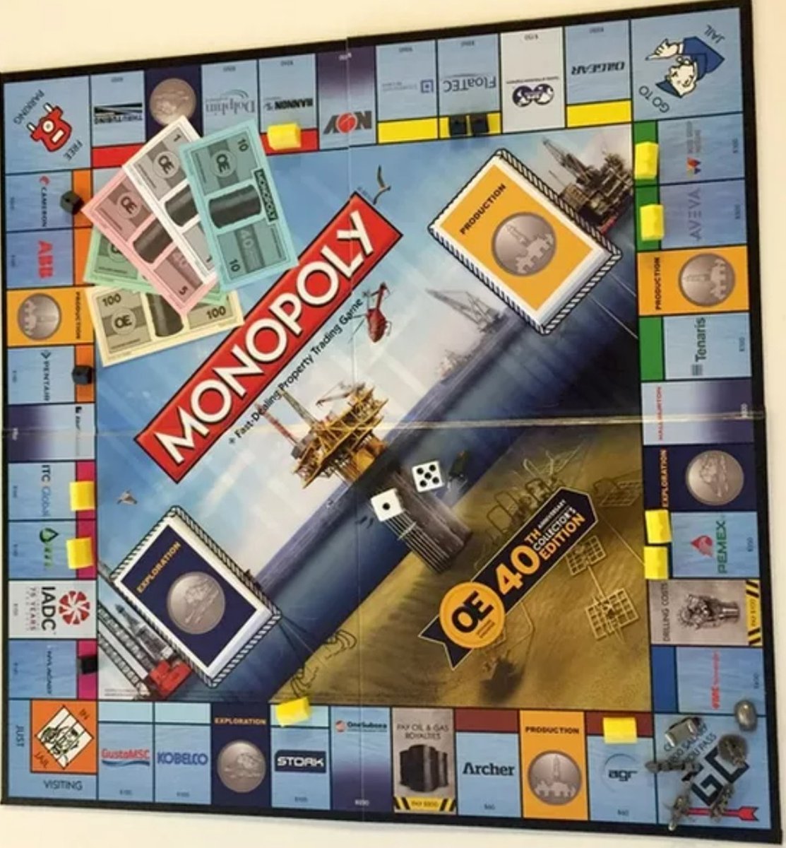 Monopoly Offshore Engineer 40th anniversary collector's edition | Games ...