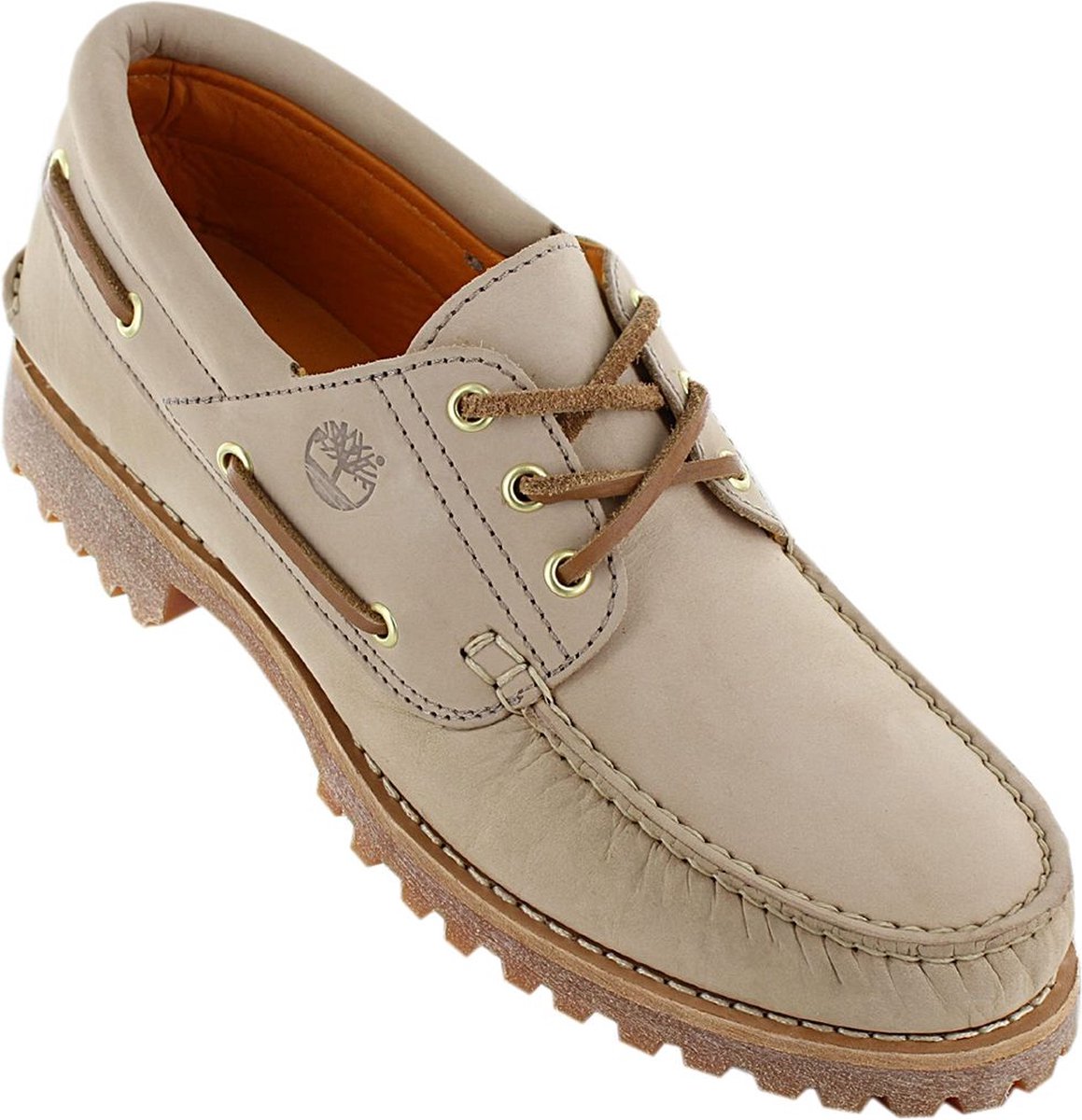 Timberland Authentics 3-Eye Classic Lug Boat Shoes - Heren Loafers ...