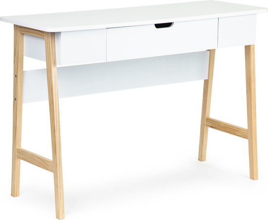 Computertafel - bureautafel - 107,5x40x74 cm - wit | bol.com