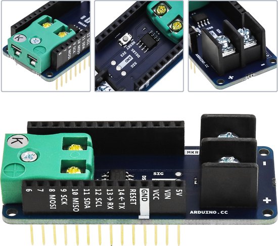 MKR Therm Shield - Arduino - Arduino - Blue - 3.3 V - 25 mm - 61 mm | bol