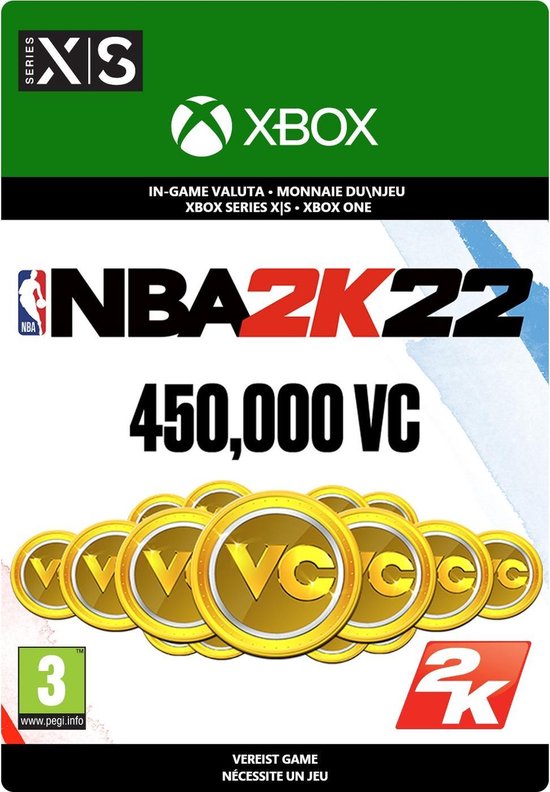 NBA 2K22: 450,000 VC - Xbox Series X|S/Xbox One - Currency | bol