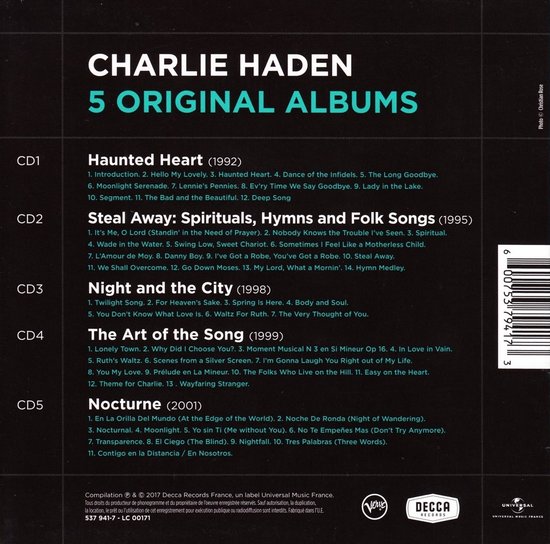 Charlie Haden - 5 Original Albums (5 CD), Charlie Haden | Muziek | bol