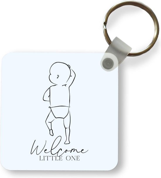 Sleutelhanger - Uitdeelcadeautjes - Spreuken - Baby - Welcome little ...