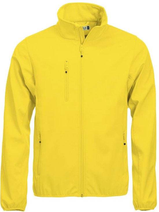 Clique Basic Softshell Jas Heren Lemon maat M | bol