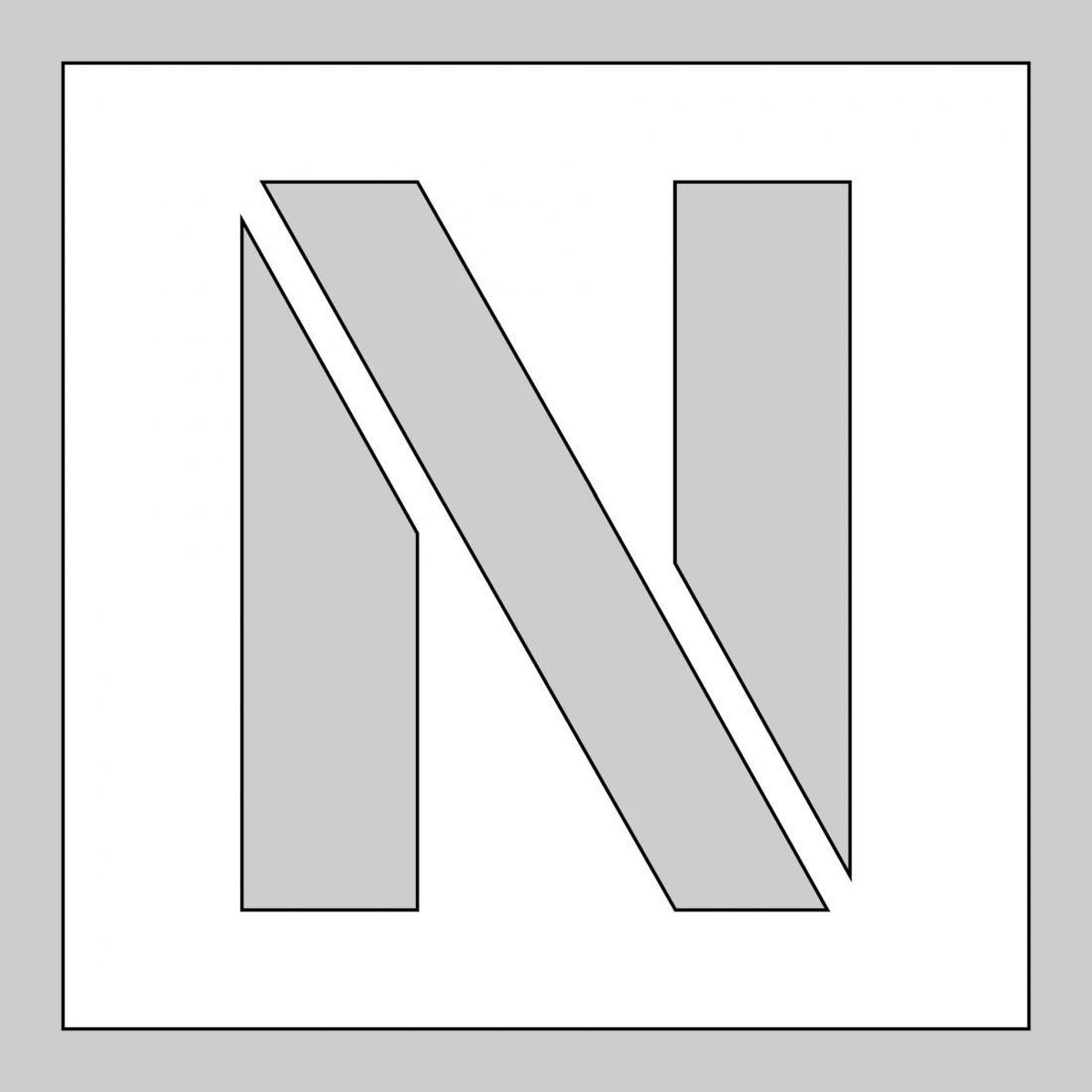 Sjabloon letter N 300 x 300 mm | bol.com