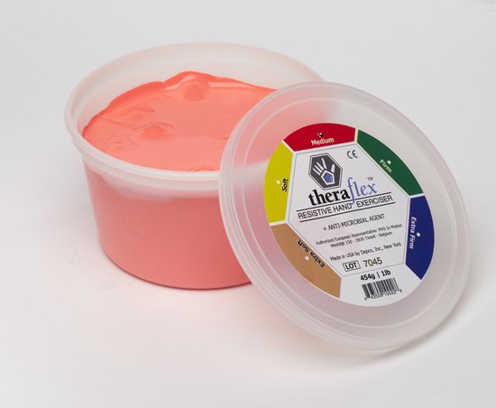 Theraflex putty | 454 gram | Medium - Roze/Rood | Kneedpasta | bol