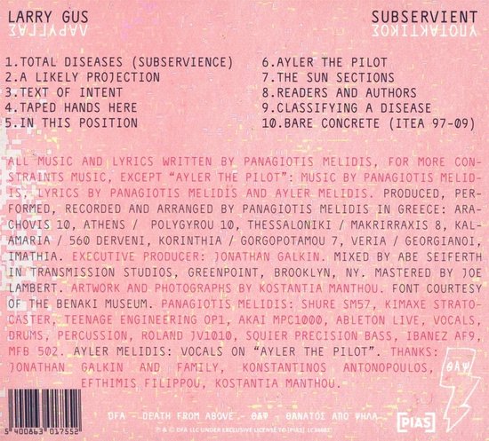 Larry Gus - Subservient (CD), Larry Gus | CD (album) | Muziek | bol.com