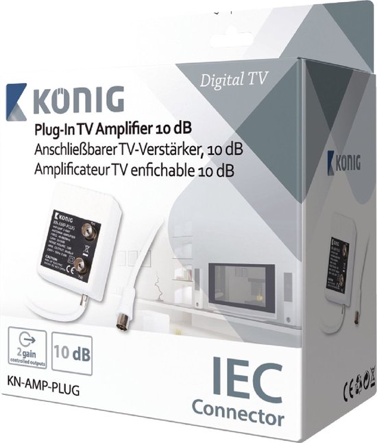 König KN-AMP-PLUG TV signaal versterker | bol.com
