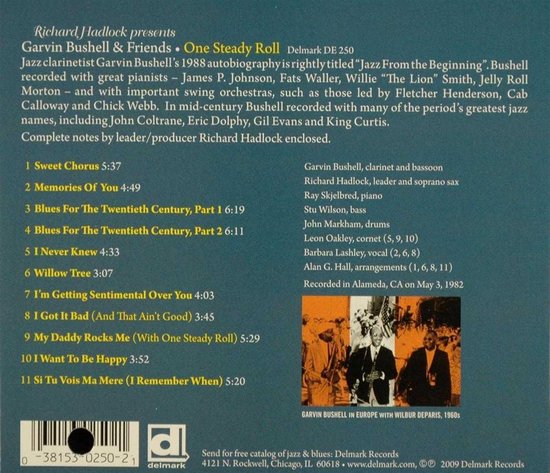 Garvin Bushell & Friends - One Steady Roll (CD), Garvin Bushell ...