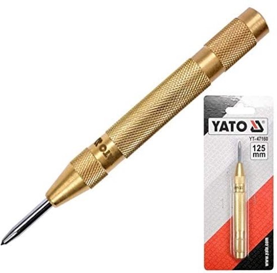 Automatische centerpons / punt - 125mm - Messing | bol