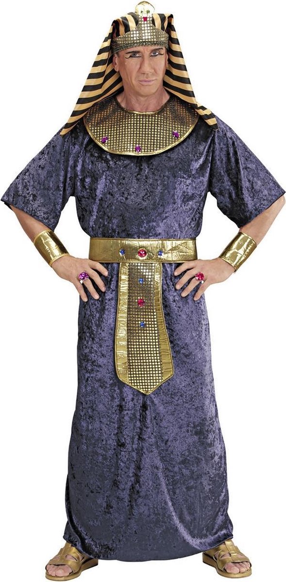 Blauw en goudkleurig Egyptische farao kostuum voor mannen | bol.com