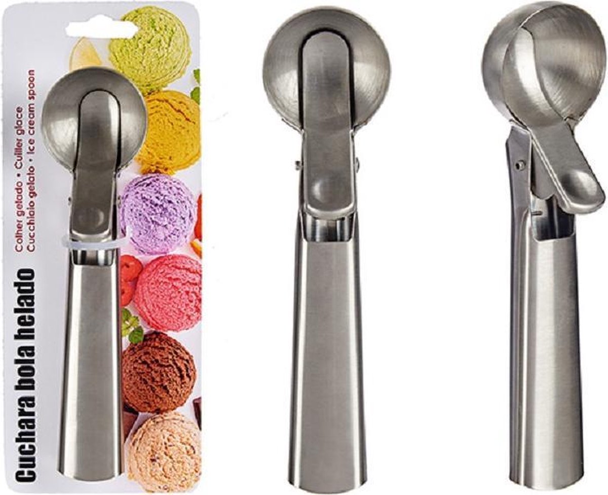 IJsschep/ijslepel RVS 18 cm - Keukenbenodigdheden - IJsbolletjes maken ...