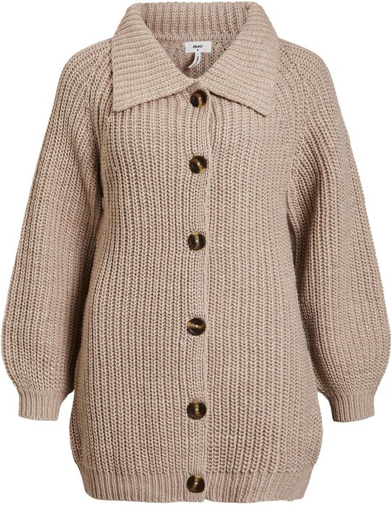 Object Vest Objjamalia L/s Knit Cardigan 118 23036957 Silver Gray ...