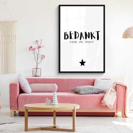 Fotolijst incl. Poster - Collega - Quotes - Bedankt voor je inzet ...