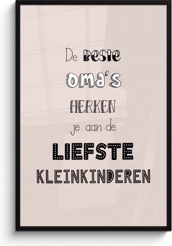 Fotolijst inclusief poster - Posterlijst 80x120 cm - Posters - Quotes ...