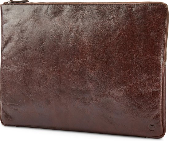 Lucleon - Heren - Bruin Leer Laptophoes | bol