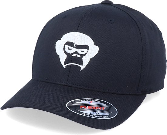 Hatstore- Grumpy Monkey Black Flexfit - Iconic Cap | bol